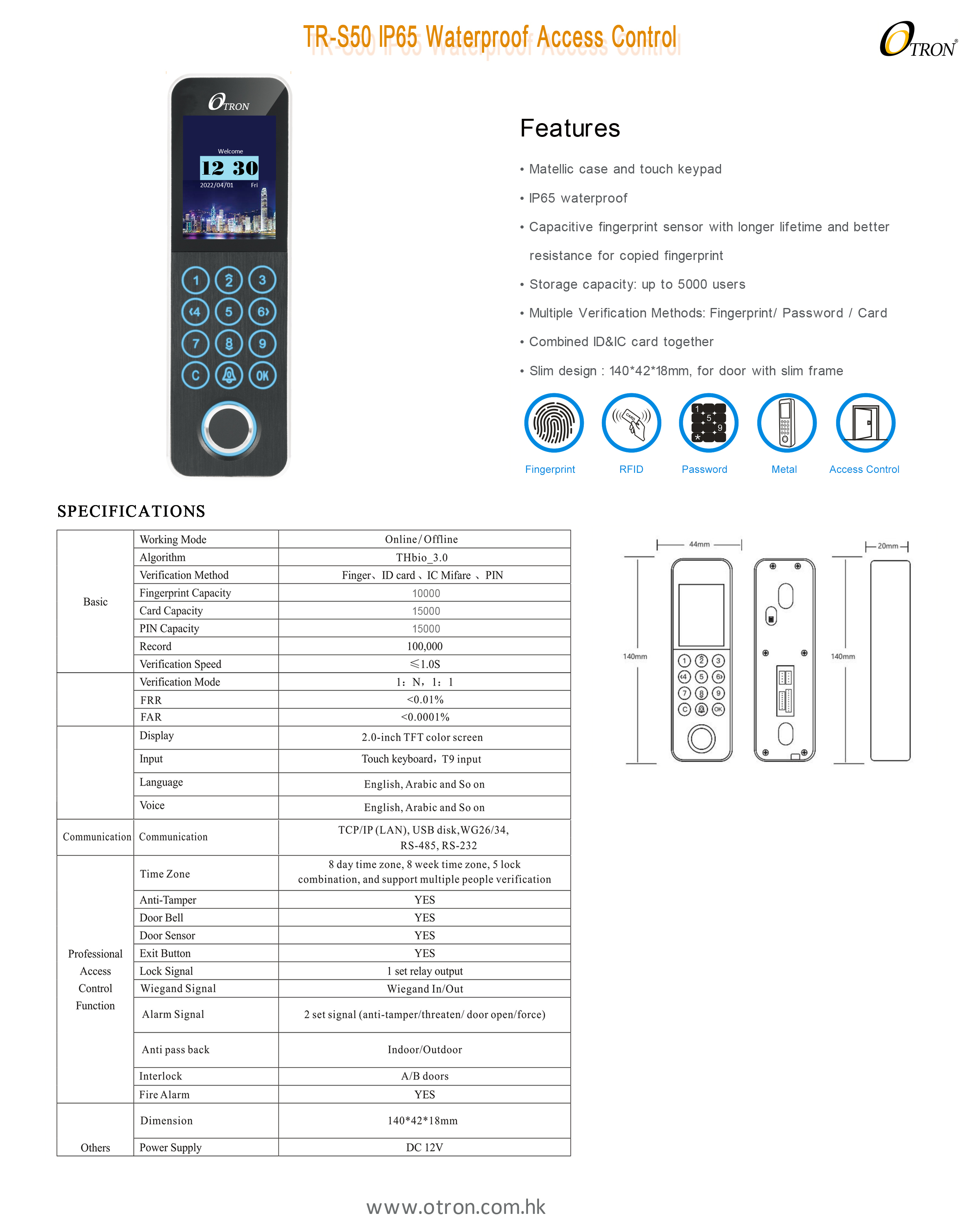 otron card reader access control - SYS